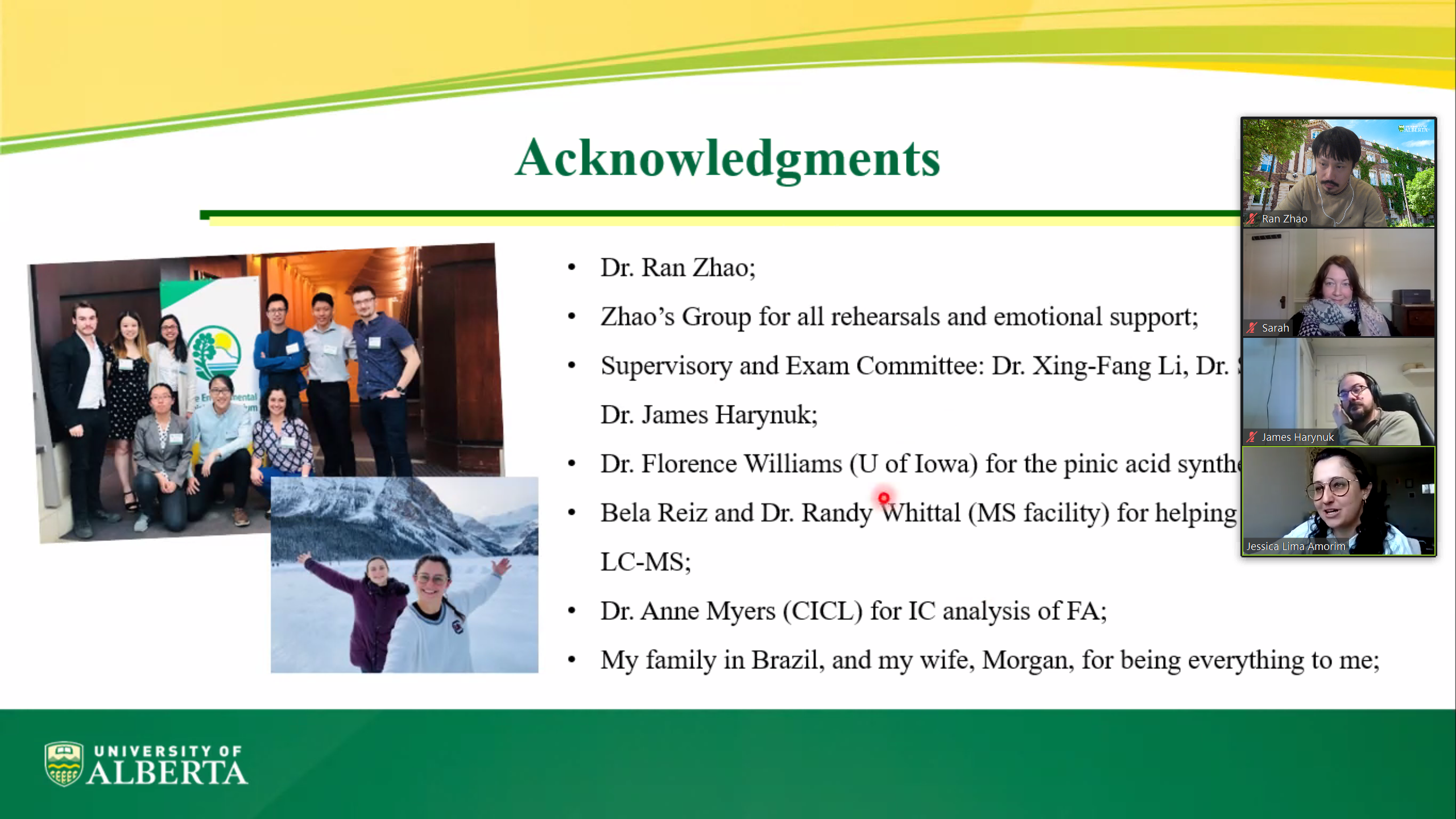Congratulations to Jessica’s Successful MSc Defense! | The Zhao ...
